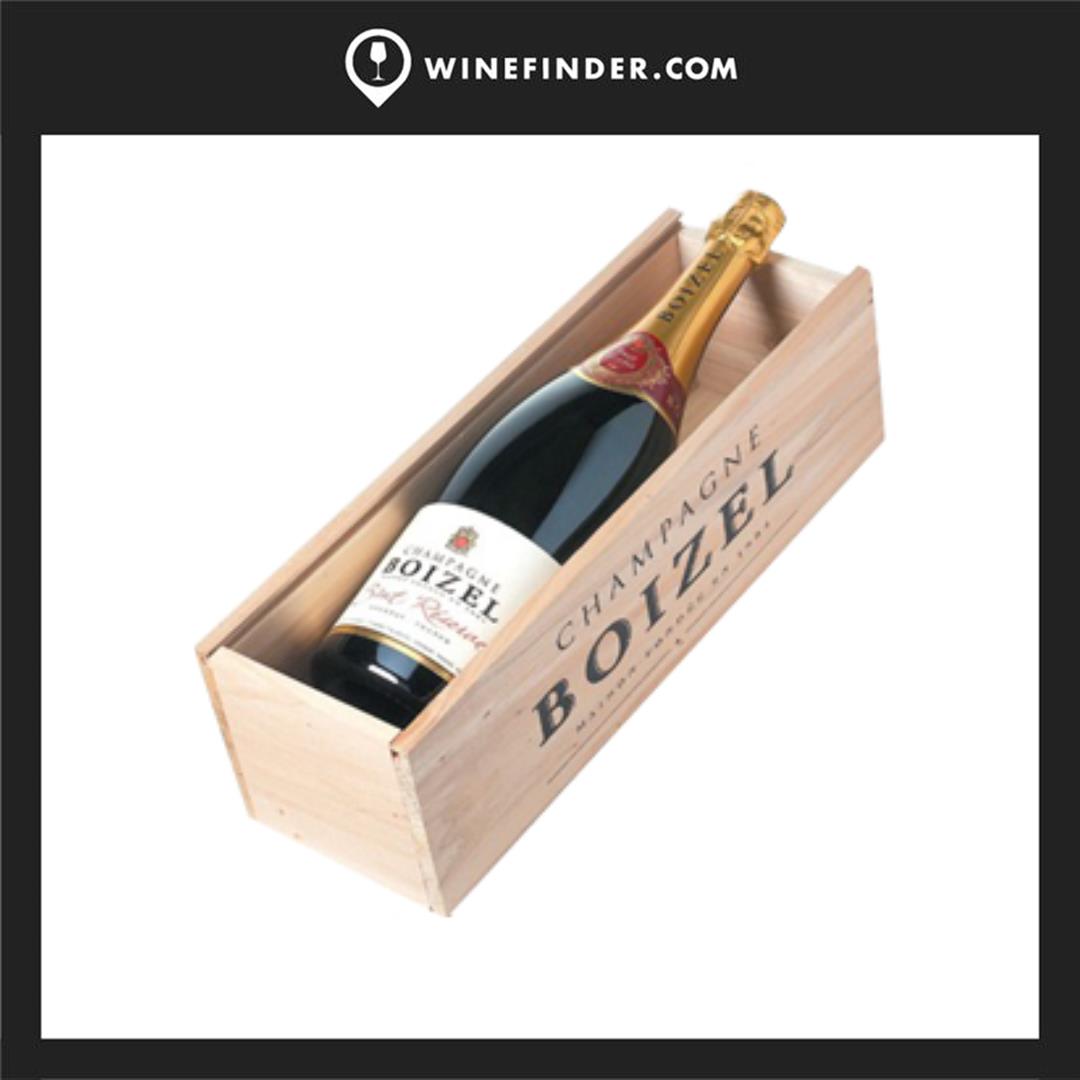 Champagne Boizel Brut Réserve Salmanazar + Trälåda : Köp online ...